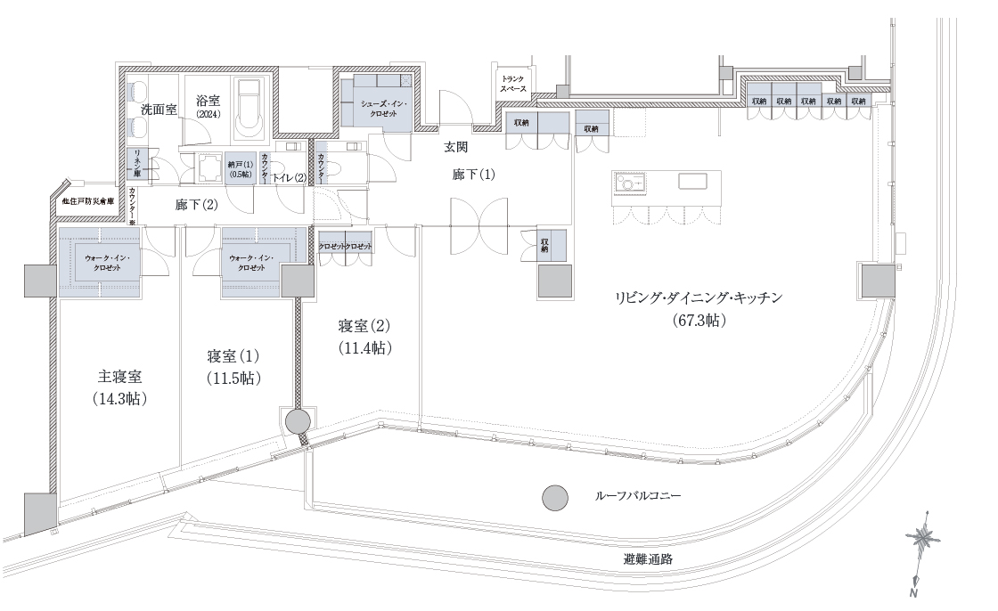 間取り一覧 | 【公式】Brillia Tower 堂島（ONE DOJIMA PROJECT）